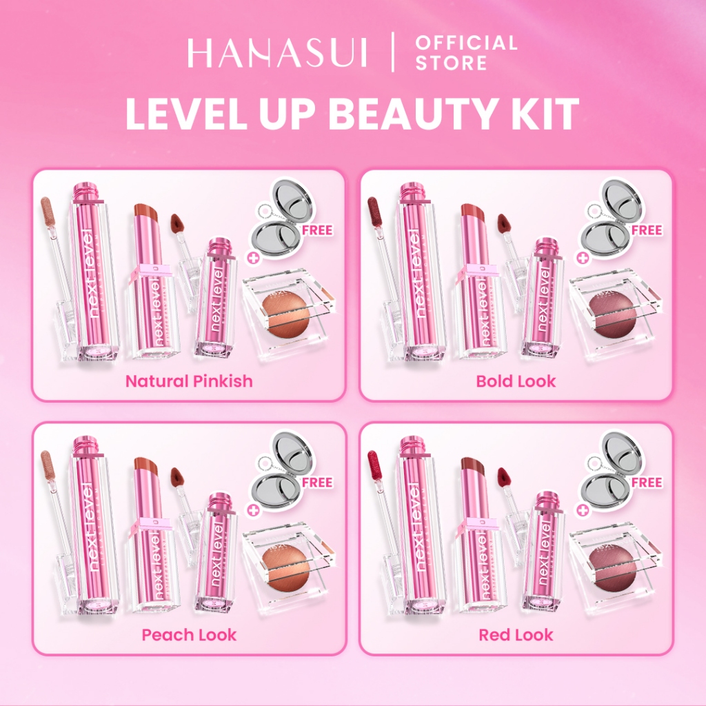 Jual Hanasui Level Up Beauty Kit - Next Level Blurry Tint Bouncy Blush ...