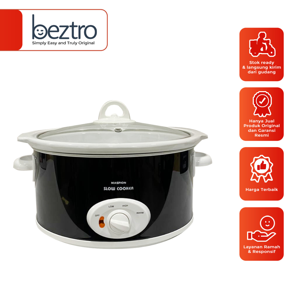 Jual Maspion Slow Cooker 5 Liter MSC1850 Panci Keramik Tutup Kaca MSC ...