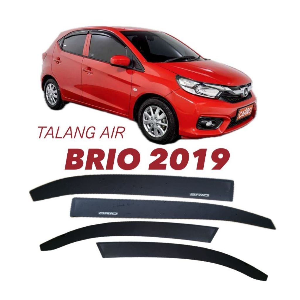 Jual talang air honda brio flat 2019 - 2025 warna hitam (black diamond ...