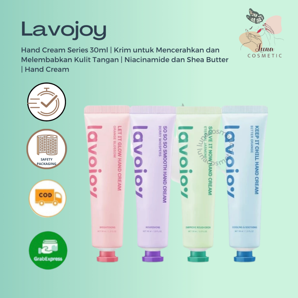 Jual Lavojoy Hand Cream Series 30ml | Krim untuk Mencerahkan dan ...