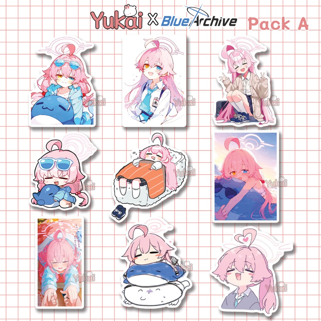 Jual Stiker Hoshino Blue Archive Premium - Sticker Pack Anime ...