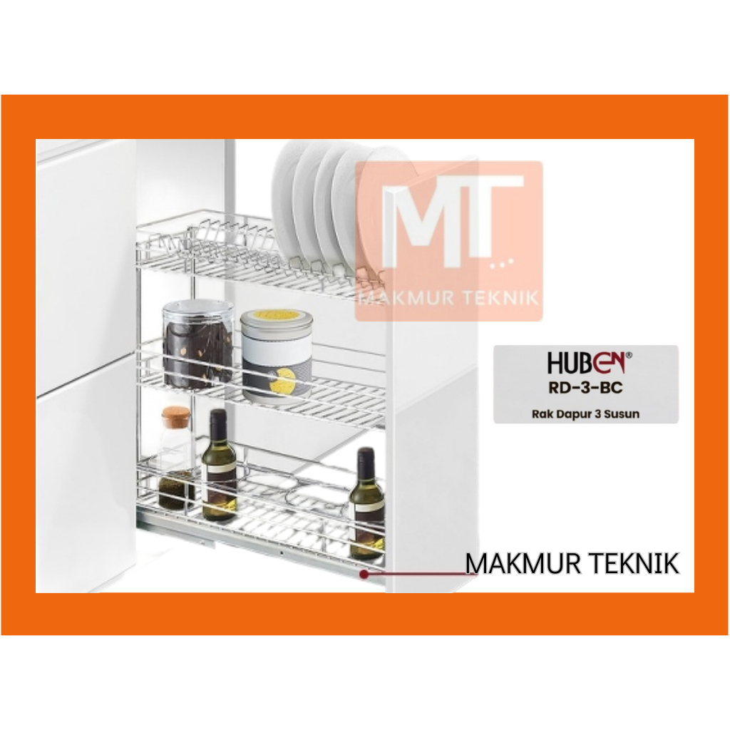 Jual Huben RD-3-BC Rak Dapur 3 Susun Huben | Shopee Indonesia
