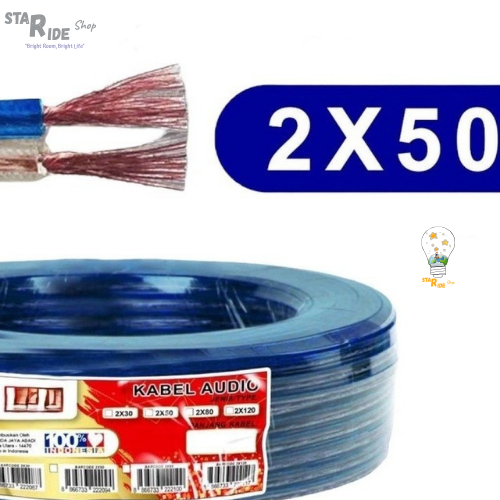 Jual Kabel Audio Listrik Serabut Transparan Trans 2 X 50 2X50 Harga Per 1 Meter Meteran | Shopee ...
