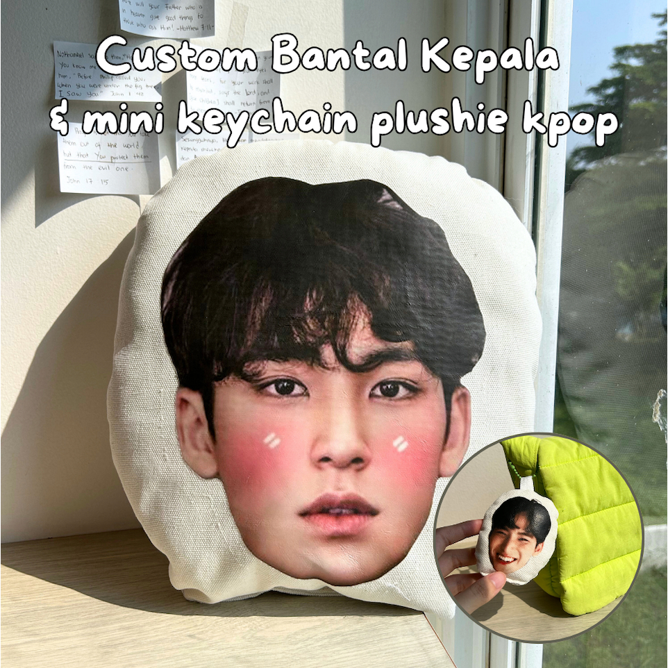 Jual Custom Bantal Bentuk Kepala / Bantal Kpop / Bantal Custom ...