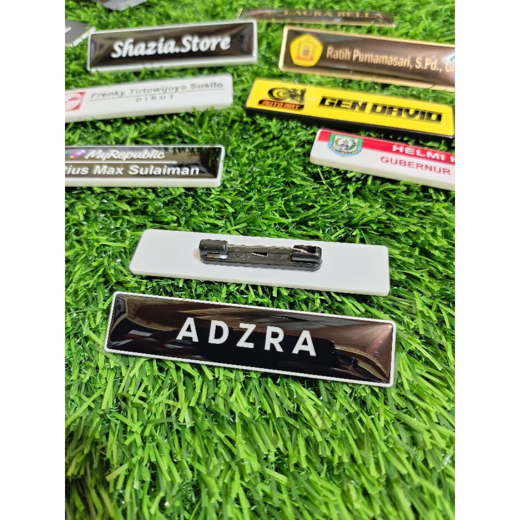 Jual Nama dada ( Paud ) nametag name tag id card nama dada bet nama ...