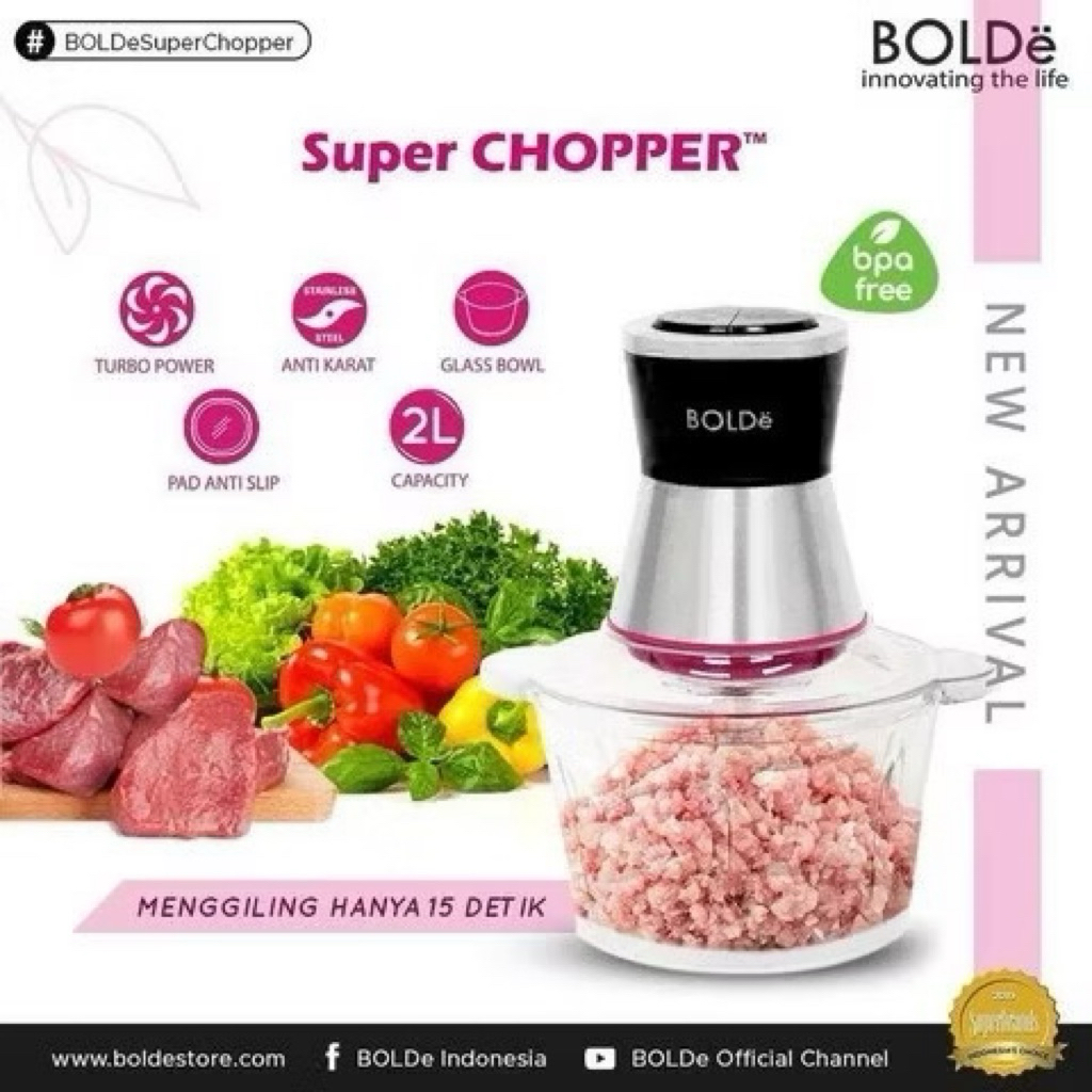Jual Bolde Super Chopper SC-MPT Pink 2L | Shopee Indonesia