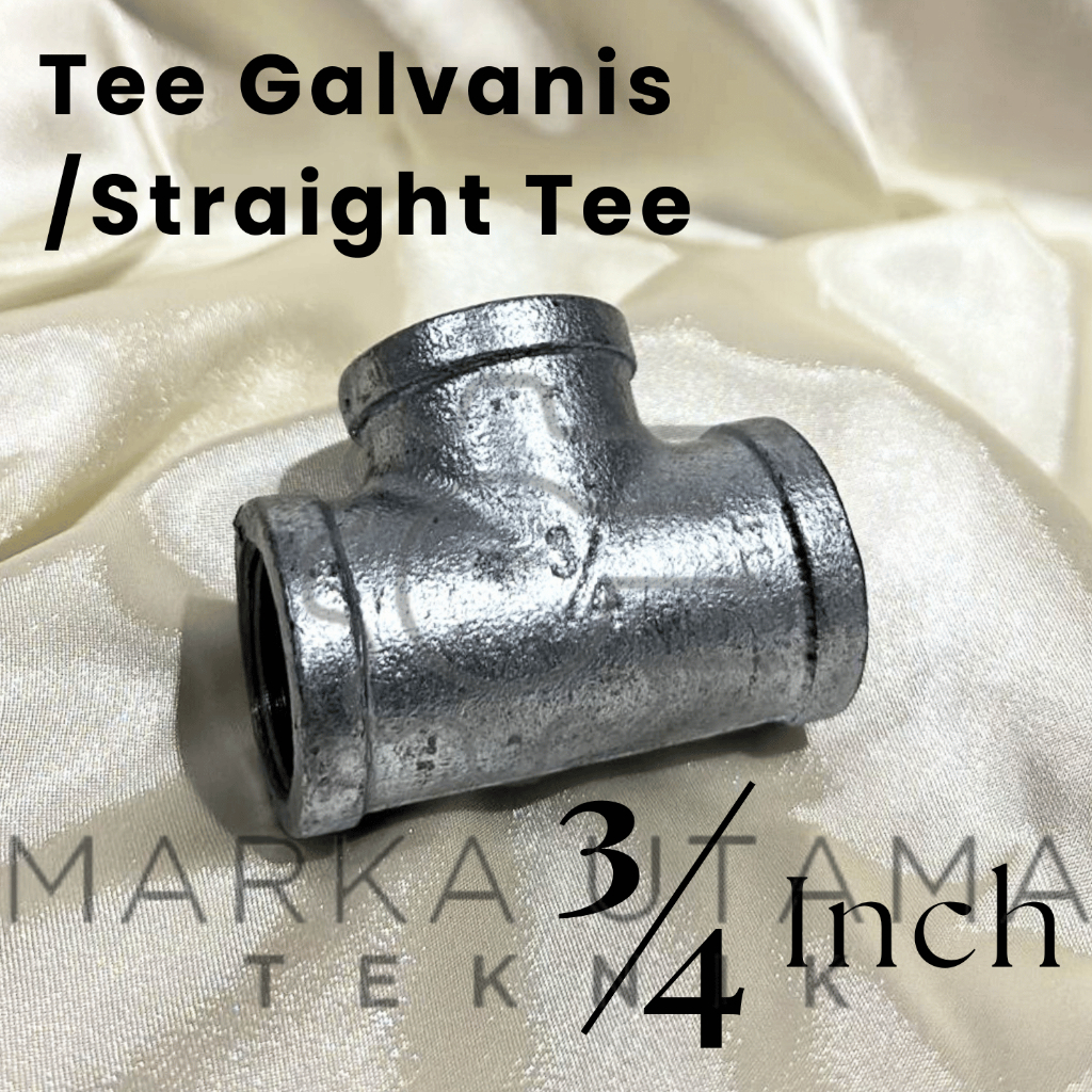 Jual TEE GALVANIS 3/4 INCH BESI DRAT DALAM GALVANIZE BSPT | Shopee ...