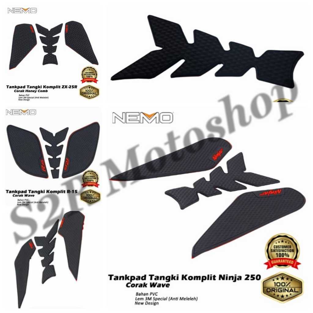 Jual Tankpad Karet Pelindung Tangki Nemo All Motor Ninja 250 / CBR 150 ...