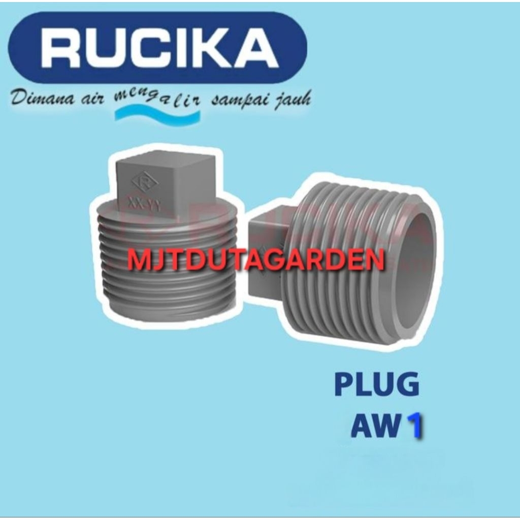 Jual tutup pancing jet pump jetpump PVC - plug RUCIKA 1inch | Shopee ...