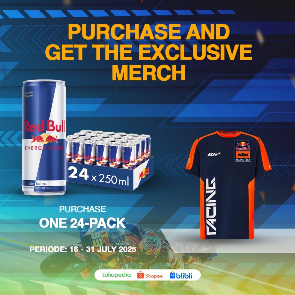 Jual Red Bull Energy Drink, 250ml (1 x 24-pack) + Exclusive Red Bull ...