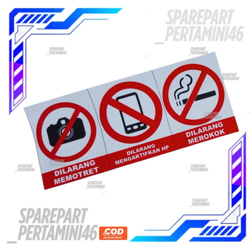 Jual Stiker Pom Mini Digital Stiker Larangan Stiker Pertamini | Shopee ...
