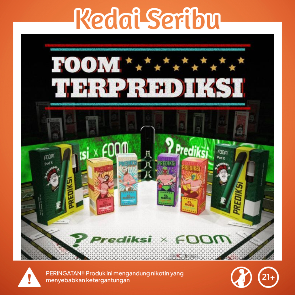Jual DEVICE FOOM PREDIKSI GREEN POD X BUNDLING LIQUID 15ML AUTHENTIC ...