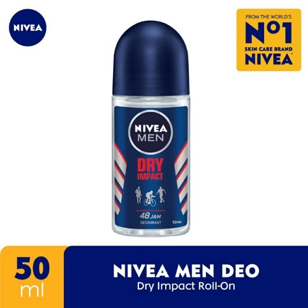 Jual 50ml Nivea Men Dry Impact Anti perspirant Deodorant deo deodoran ...