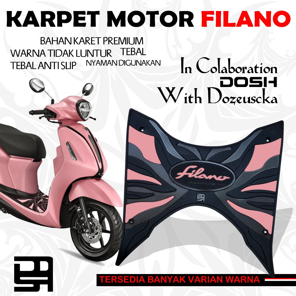 Jual Karpet Motor Filano Alas Kaki Pijakan Keset Motor Yamaha Matic ...