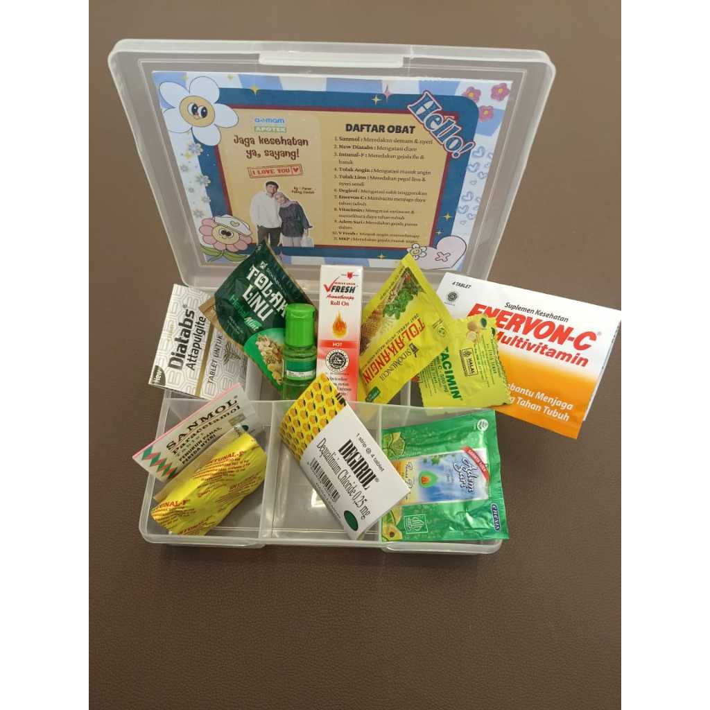 Jual Apotek Mini | Kado Untuk Pacar | Kotak Apotek Mini | Emergency Box ...