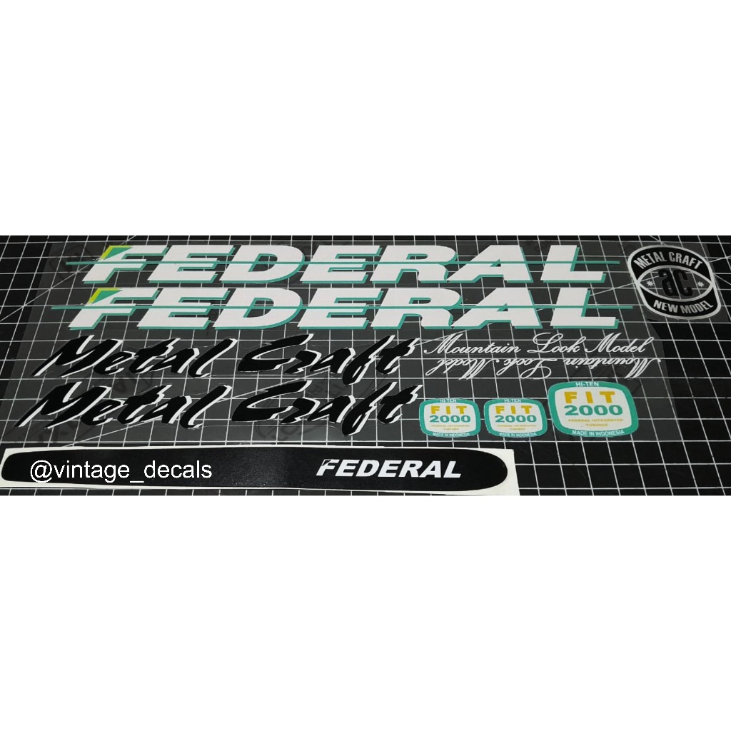 Jual sticker decals replacement Federal Metal craft | Shopee Indonesia