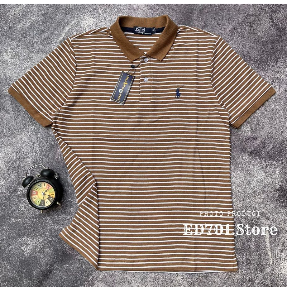 Jual Polo Shirt Premium Kaos Kerah Salur Stripe Terbaru Pria / Kaos Kerah Casual Garis- Garis ...