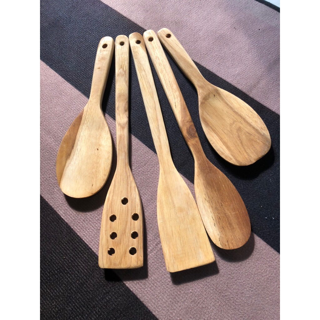 Jual Sutil kayu jati/spatula kayu jati/spatula kayu | Shopee Indonesia