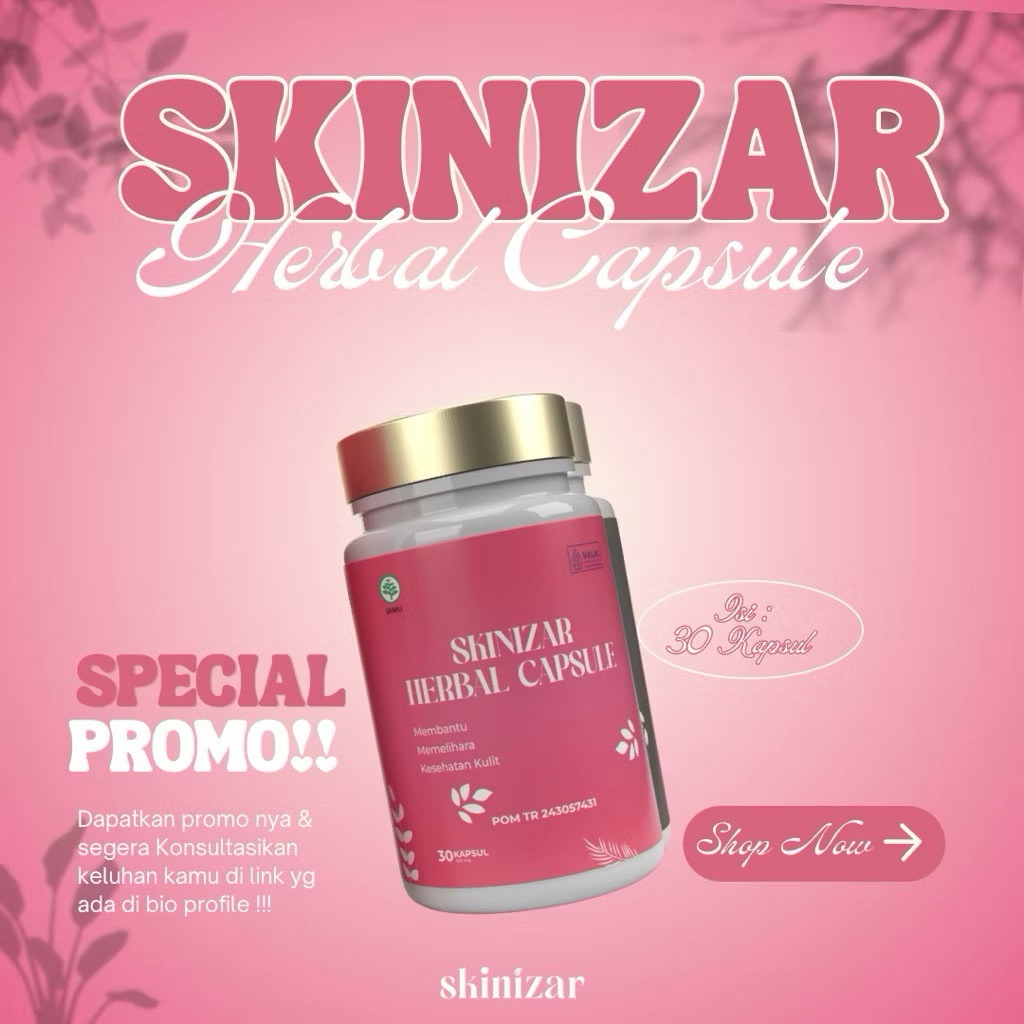 Jual Skinizar Herbal Capsule | Suplemen Pemutih Badan Herbal Terlaris ...