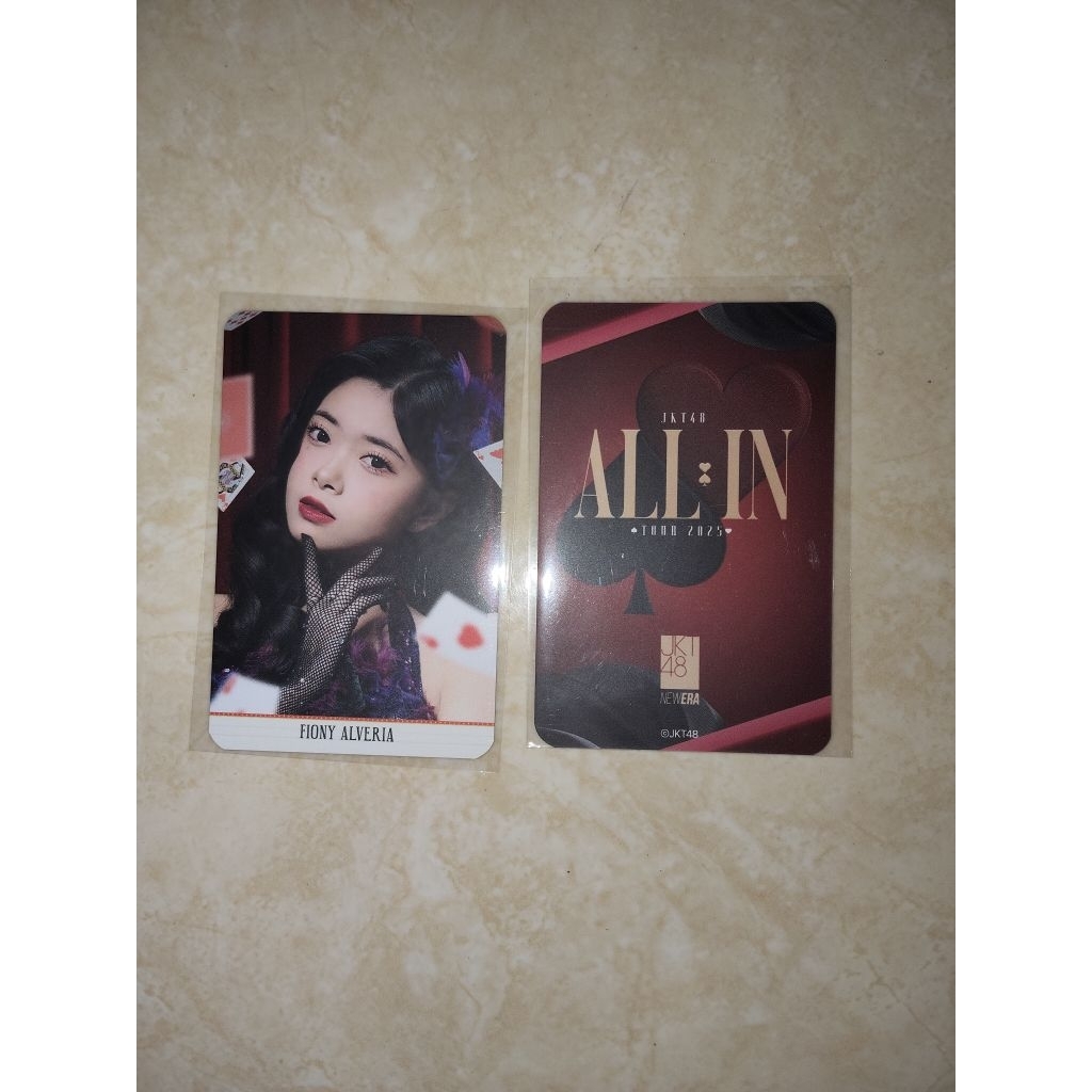 Jual photocard official fiony jkt48 all in tour 2025 pc fiony alveria ...