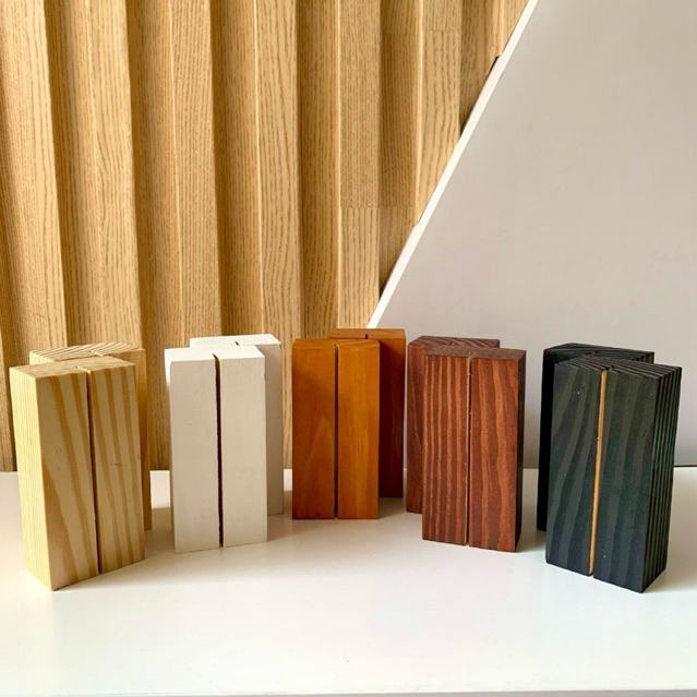 Jual STAND KAYU AKRILIK KOTAK UKURAN A6 (10.5 CM) KAYU JATI BELANDA ...