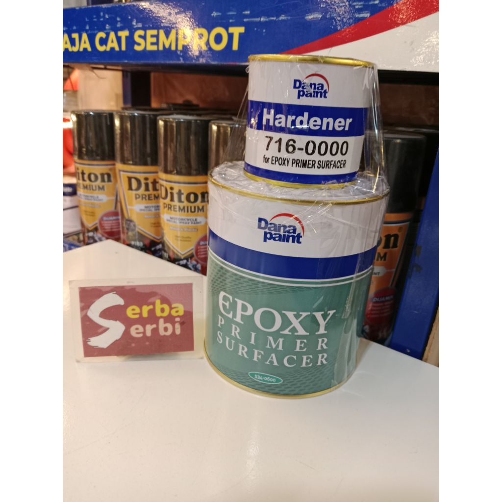 Jual (1LTR SET DANAGLOS EPOXY PRIMER SURFACER) Cat dasar +hardener ...