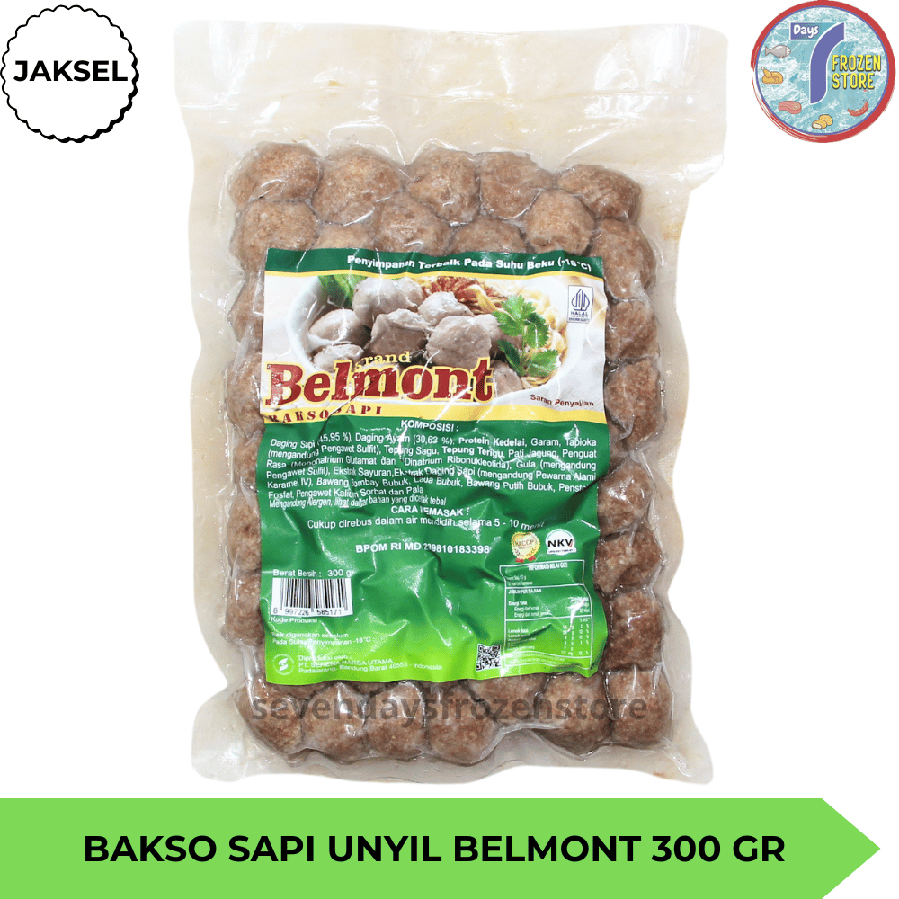 Jual Bakso Sapi Unyil Belmont isi 50 kemasan 300 gr | Shopee Indonesia