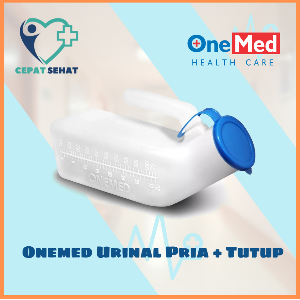 Jual Onemed Urinal Plastik + Tutup Pispot Pria Dengan Tutup Onemed Pria ...