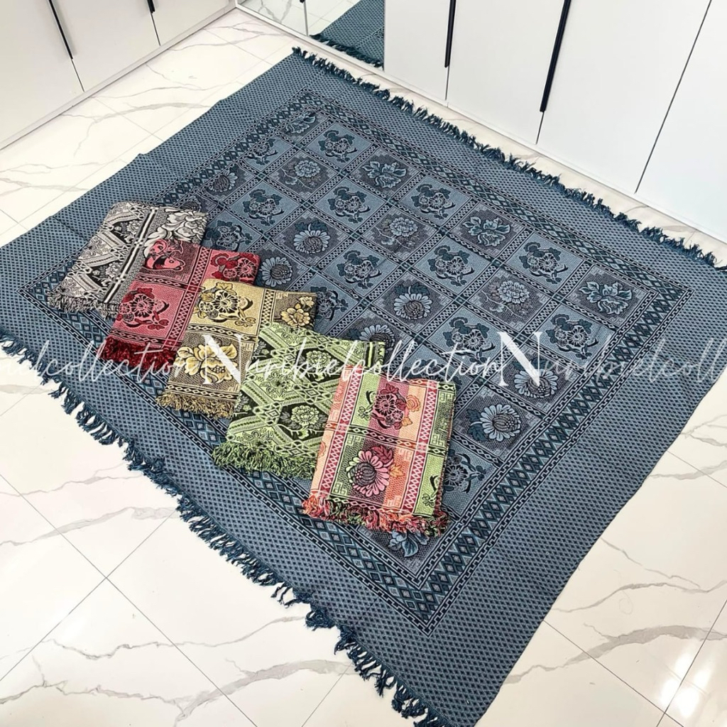 Jual HAMBAL RAJUT Karpet Rajut Souvenir Haji Karpet Lantai 180x220cm ...