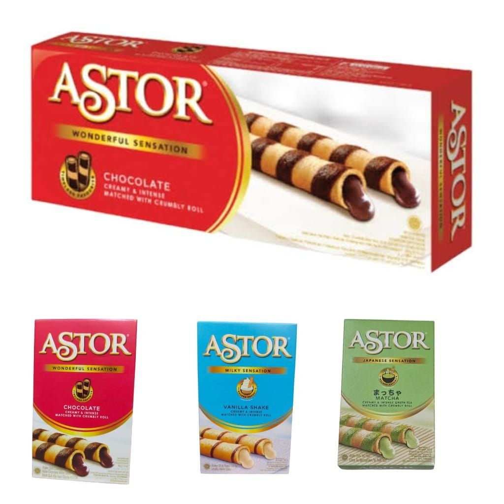 Jual Astor 40gram dan 150gram - Rasa Vanilla Shake / Chocolate / Matcha ...