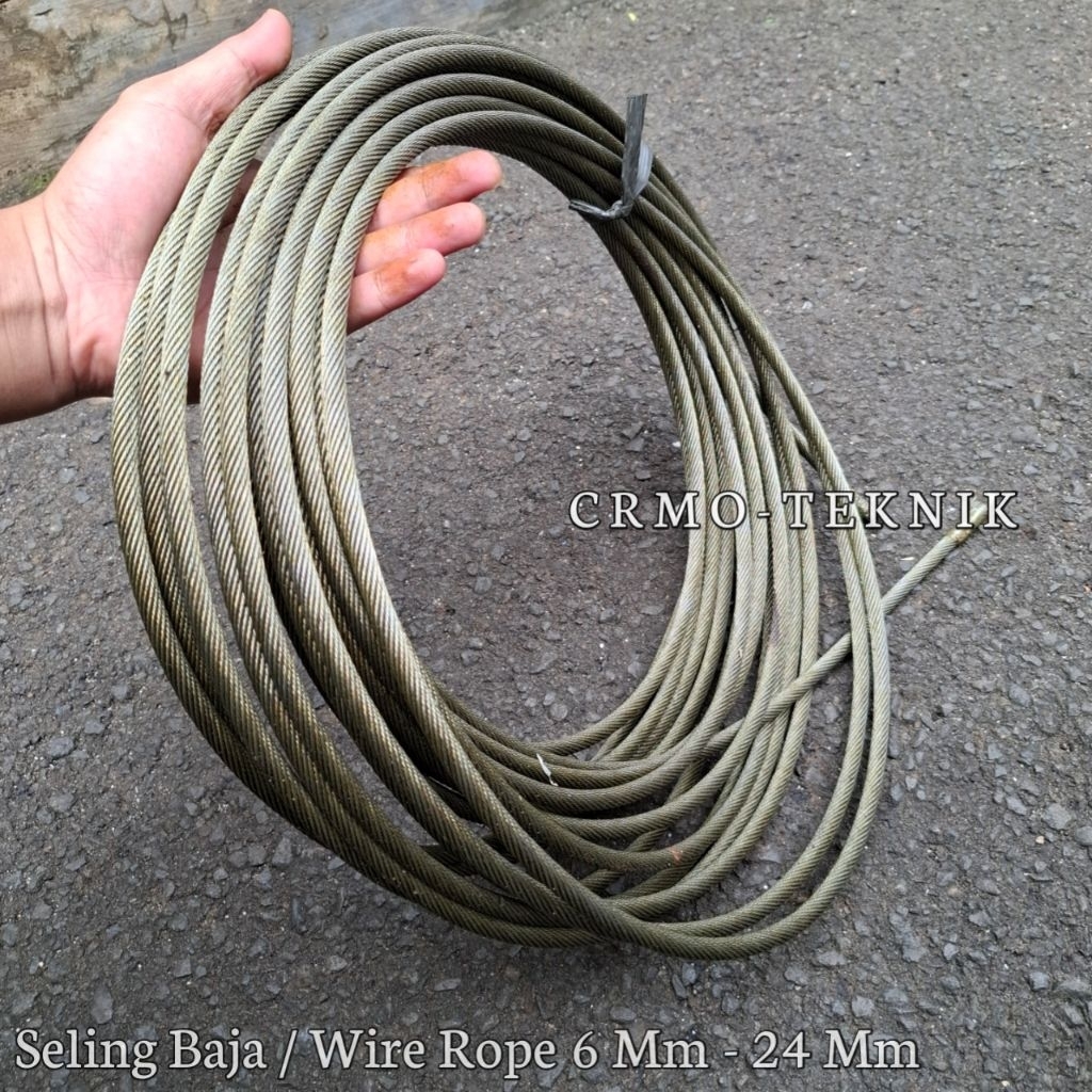Jual Wire Rope Kawat Seling Baja 19x7 IWRC 6 8 10 12 13 14 Mm Non Rotating Sling For Hoist Crane ...