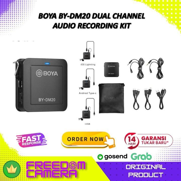 Jual BOYA BY-DM20 Dual Channel Audio Recording Kit for iOS, Type-C & Laptop | Shopee Indonesia