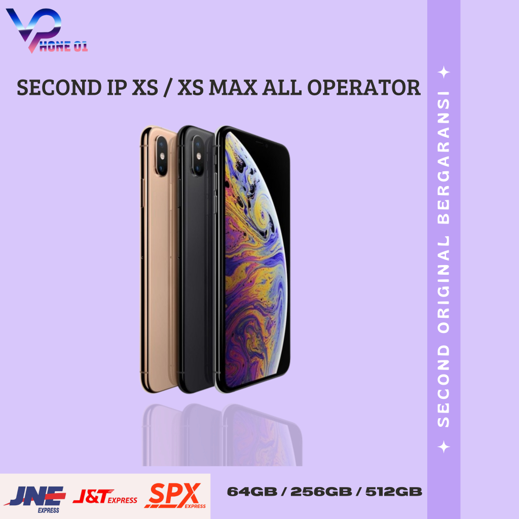 Jual second ip XS,XS MAX 64/256/512 bergaransi mulus fullset | Shopee ...
