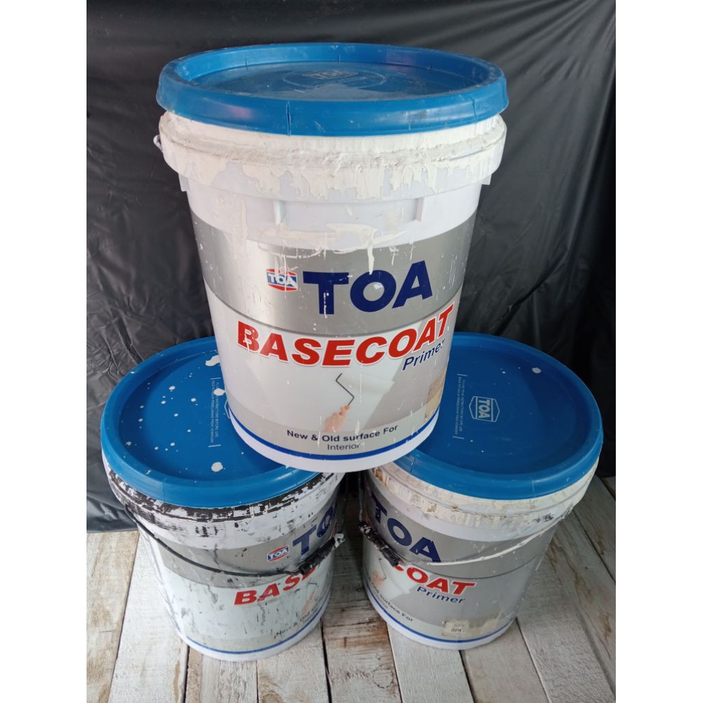 Jual Ember Plastik bekas cat ukuran 20 liter (TOA) Tangkai Kawat/ Besi ...