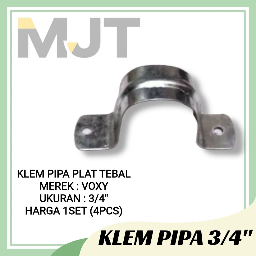 Jual Klem pipa plat tebal 3/4" / klem pipa paralon / klem pipa air 3/4 ...