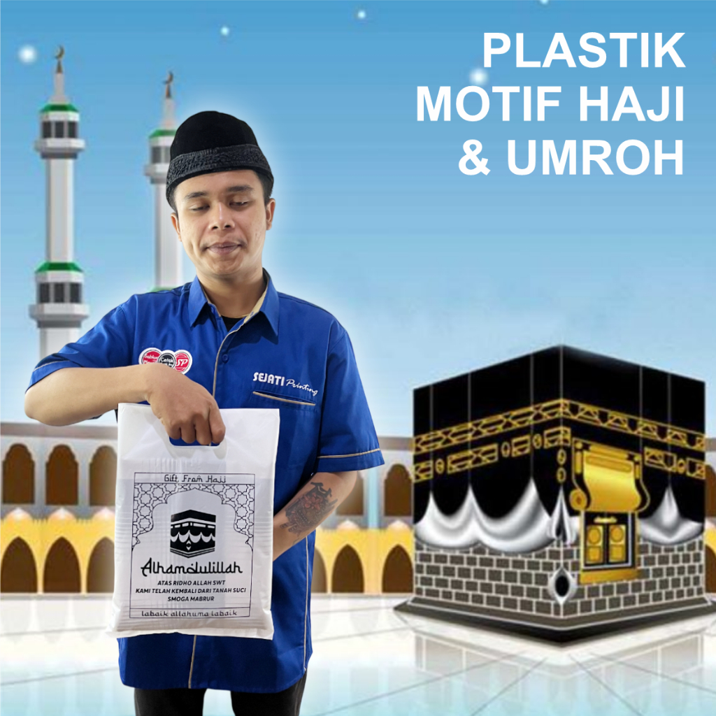 Jual (Isi 50 pcs) plastik plong 25 x 35 parsel haji dan umroh tas ...