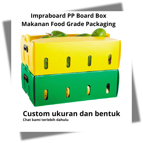Jual Custom Box Impraboard - Box Packaging Food Grade / Custom Plastic ...