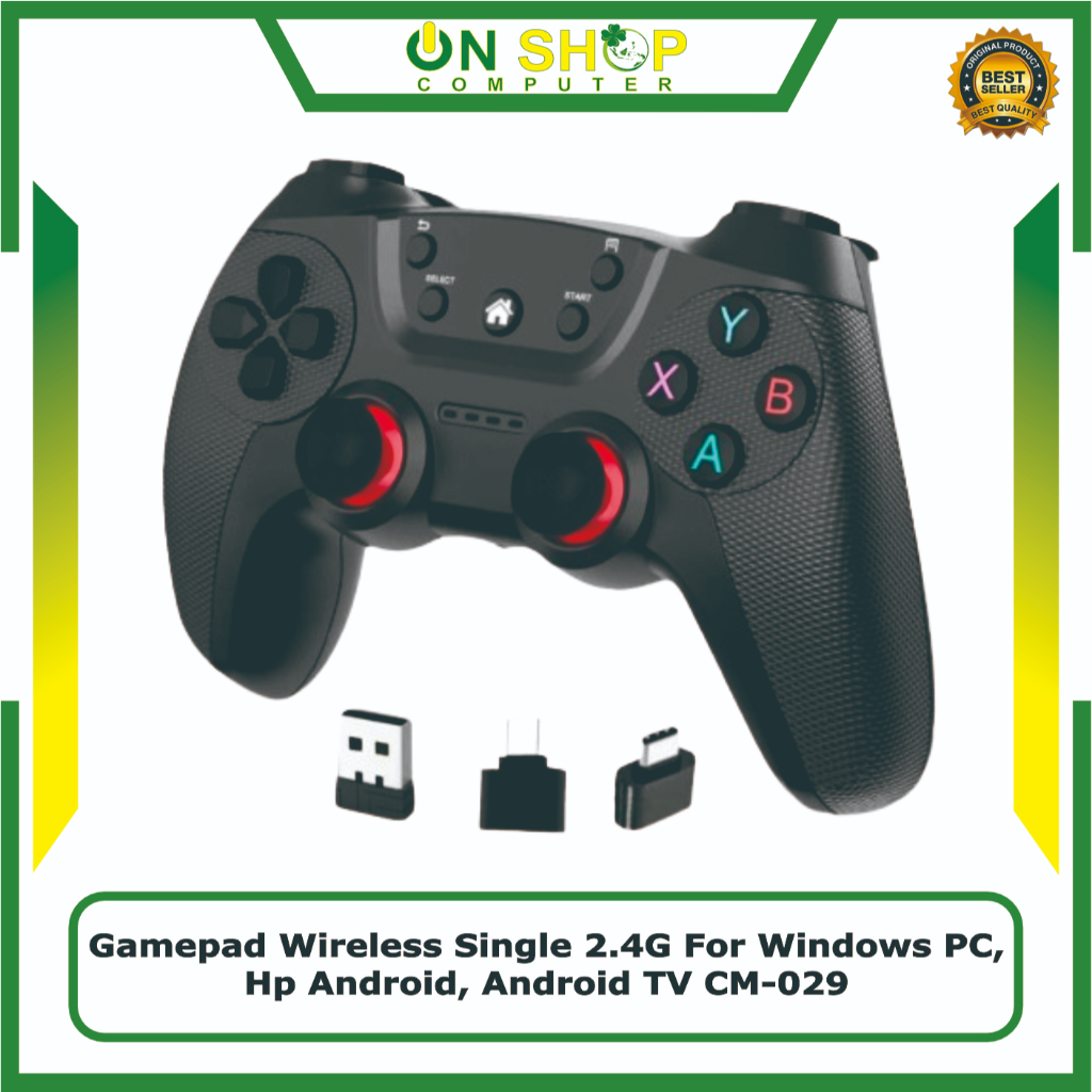 Jual JoyStick stik Wireless 2.4GHz Gamepad for Smart TV, Notebook w ...
