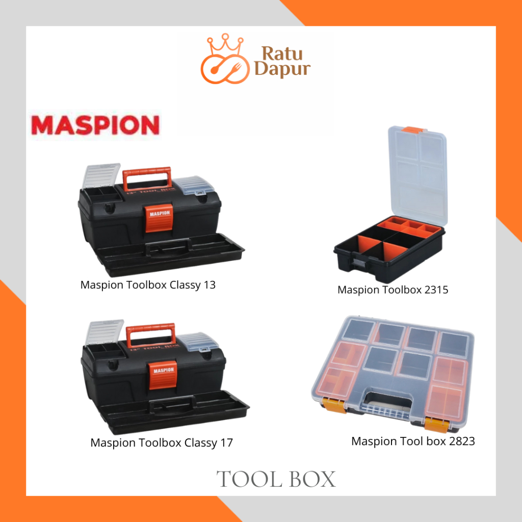 Jual Maspion Tool Box Kotak Perkakas Plastik Besar Toolbox Kotak ...