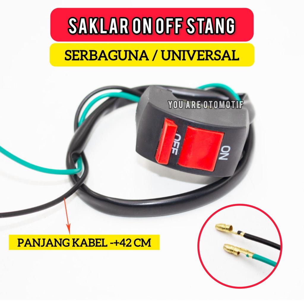 Jual Saklar On Off Lampu Model Stang 2 Mode Plus Socket Impor Untuk ...