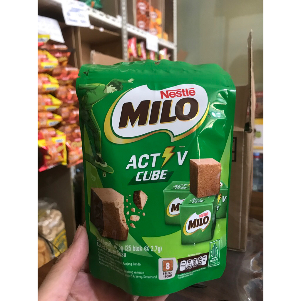 Jual milo activ cube 67.5g isi 25blok @2.7gr | Shopee Indonesia
