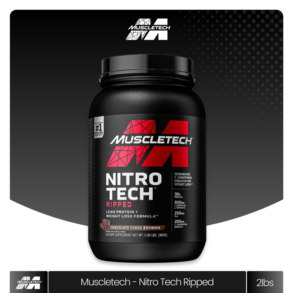 Jual Muscletech Nitrotech Ripped 2 Lbs Whey Protein Isolate Fat Loss ...