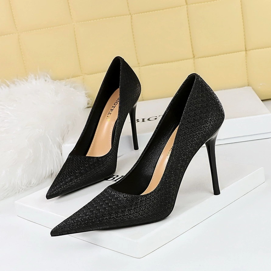 Jual [LILY] Black 34-43 (10cm) [57] - Sepatu hak tinggi wanita elegan ...