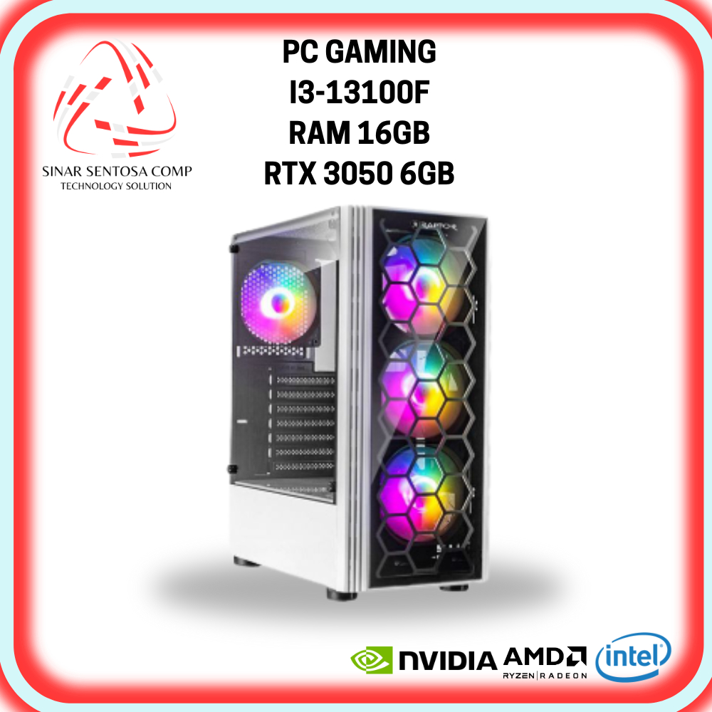 Jual Pc Rakitan Full Set I3 13100F Ram 16Gb Nvme 512Gb Rtx 3050 6Gb ...