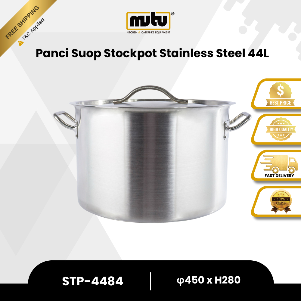 Jual Stokpot Panci Dandang Masak Stainless 44 Liter High Body Panas ...