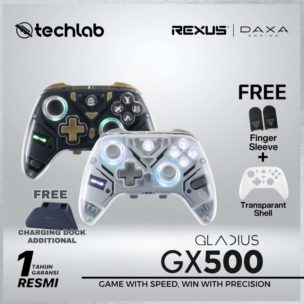 Jual Rexus GX500 Gladius Wireless Multiplatform Gamepad Bluetooth ...