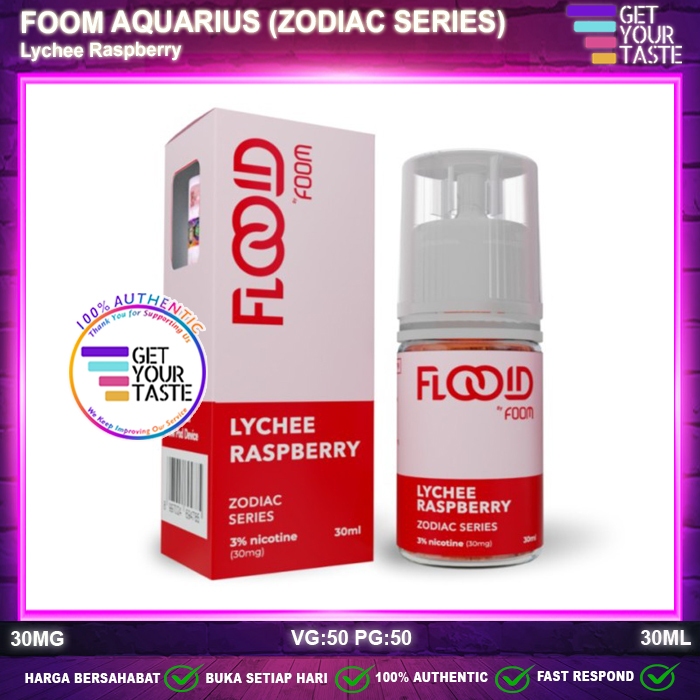Jual Liquid Foom Zodiac Series Aquarius Lychee Raspberry Salt Nic 30ML ...