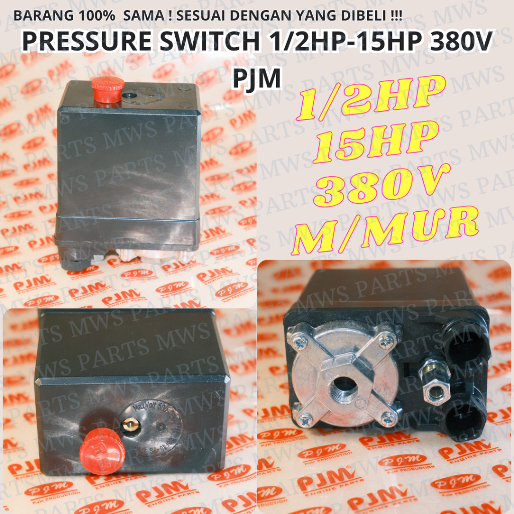 Jual AUTOMATIC PRESSURE SWITCH M/MUR 380V PRESSURE CONTROL SWITCH ...