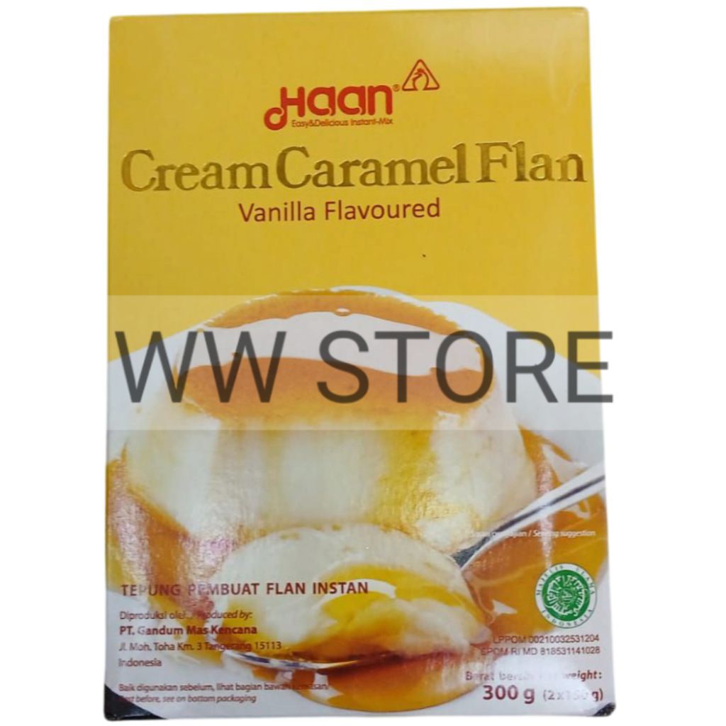 Jual Tepung pembuat flan instan halal MUI Haan Easy & Delicious Instant ...