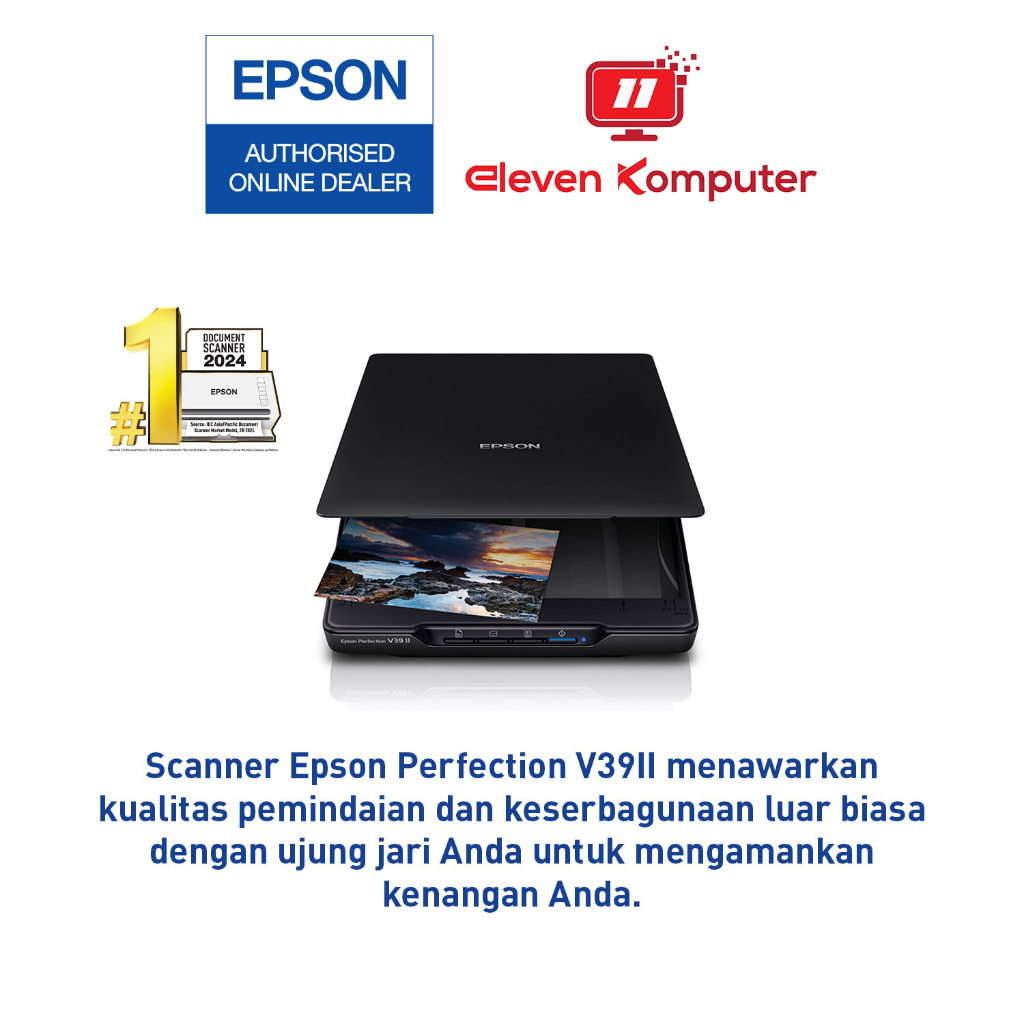 Jual Scanner Epson V39 II Perfection A4 Color Photo & Document Flatbed ...